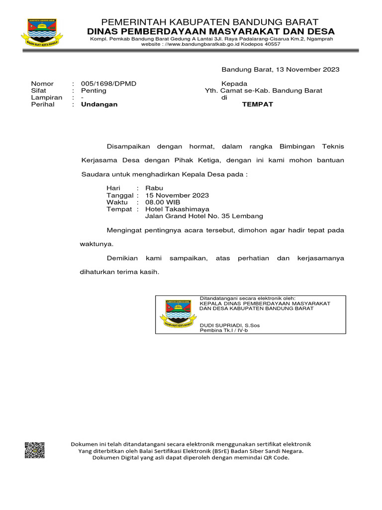 Surat Undangan Kerjasama-1 | PDF