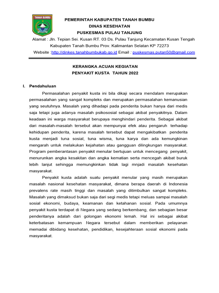 Kak Program Kusta 2023 | PDF