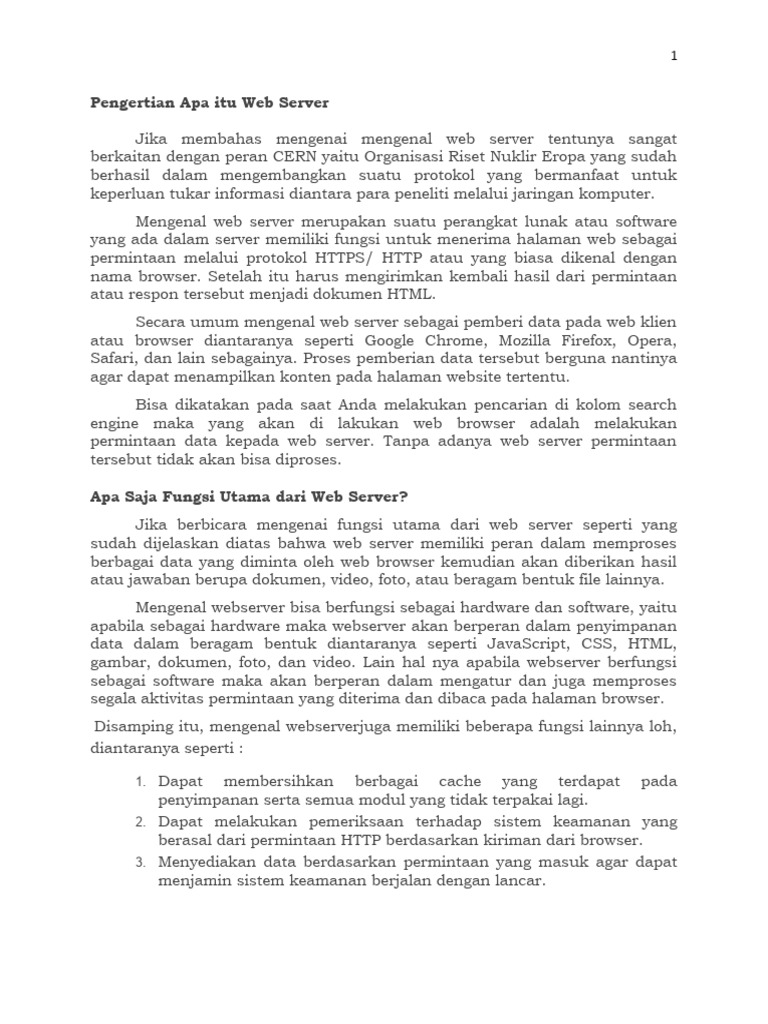 Web Server Asli | PDF | Komputer