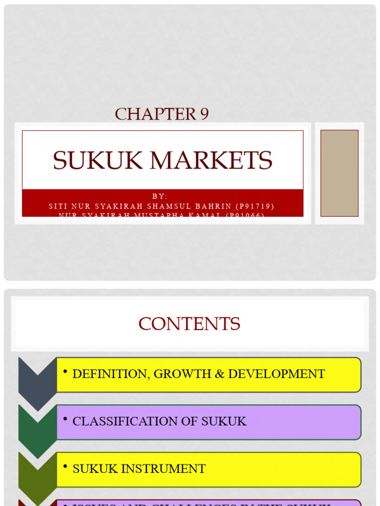 Presentation Sukuk | PDF | Derivative (Finance) | Islamic Banking And Finance