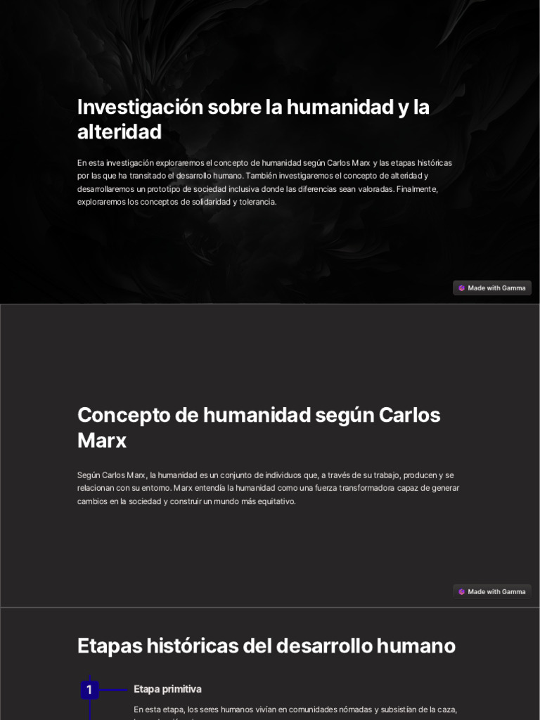 Investigacion Sobre La Humanidad y La Alteridad | PDF | Sociedad | Karl ...