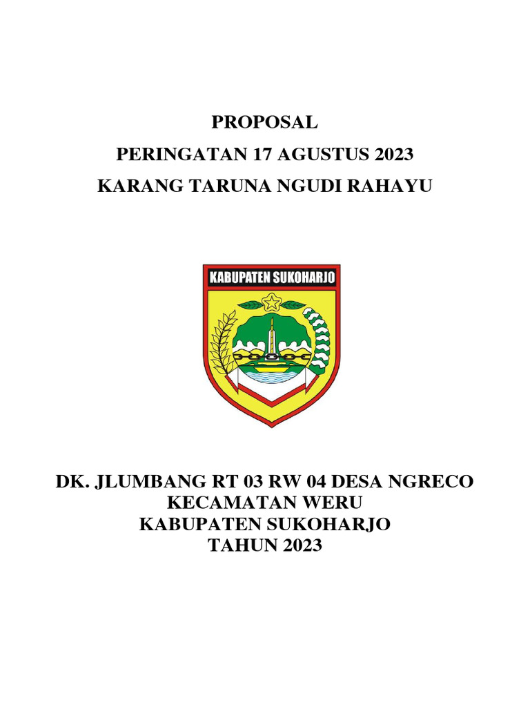 Proposal Rengura-17 Agustus New-1 | PDF