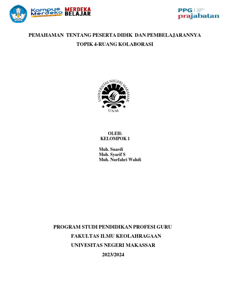 Topik 4-Ruang Kolaborasi-Pemahaman Peserta Didik | PDF | Karier & Perkembangan
