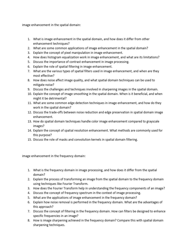 Week 5 Image Enhancement in The Spatial Domain | PDF | Digital Signal ...