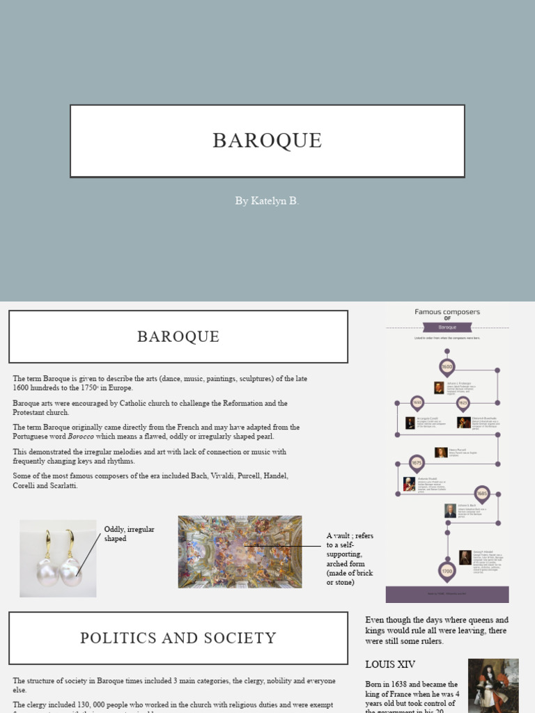 Baroque Music Presentation | PDF | Concerto | Baroque Music