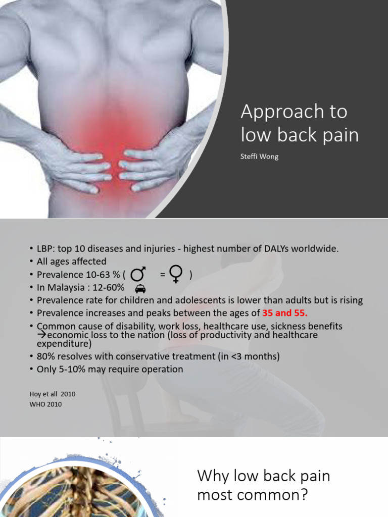 Approach To Low Back Pain (22 Oct) | PDF | Human Leg | Back Pain