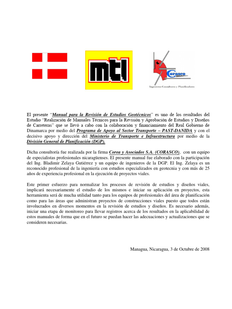 Manual para Revision Estudios Geotecnicos | PDF | Geología | Laboratorios