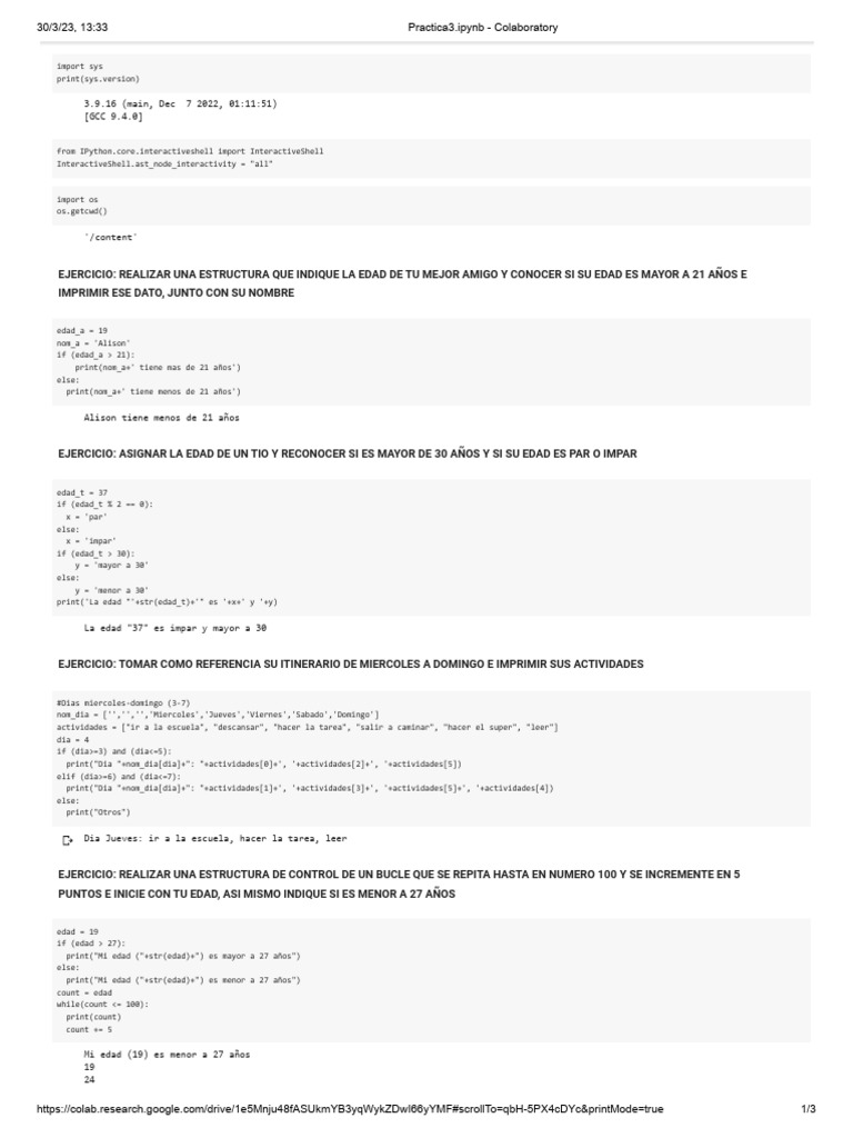 PRACTICA 5 (Ejemplos en Python) | PDF