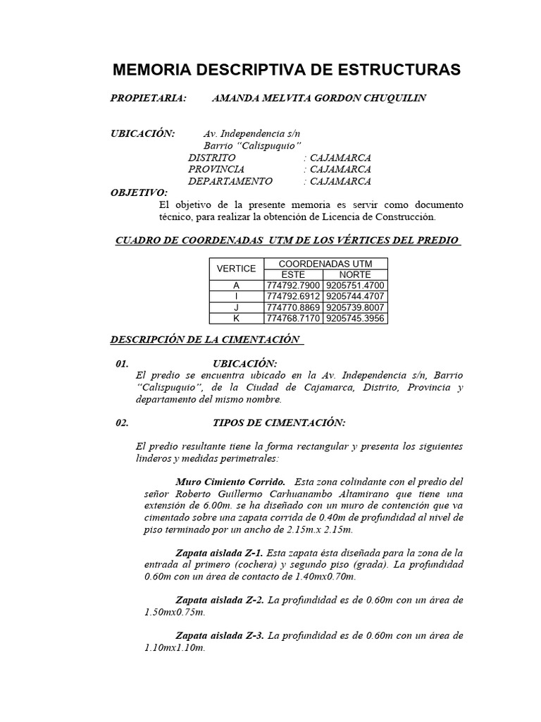 MD Estructuras | PDF | Fundación (Ingeniería) | Elementos arquitectónicos