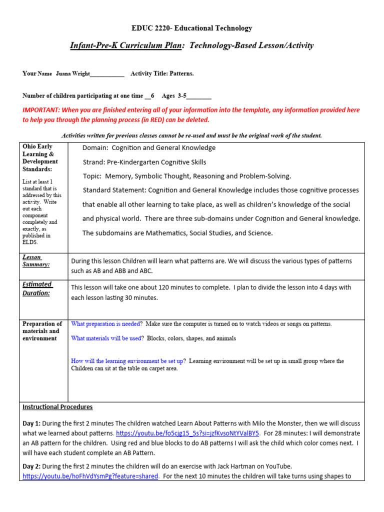 Patterns | PDF | Cognition | Learning