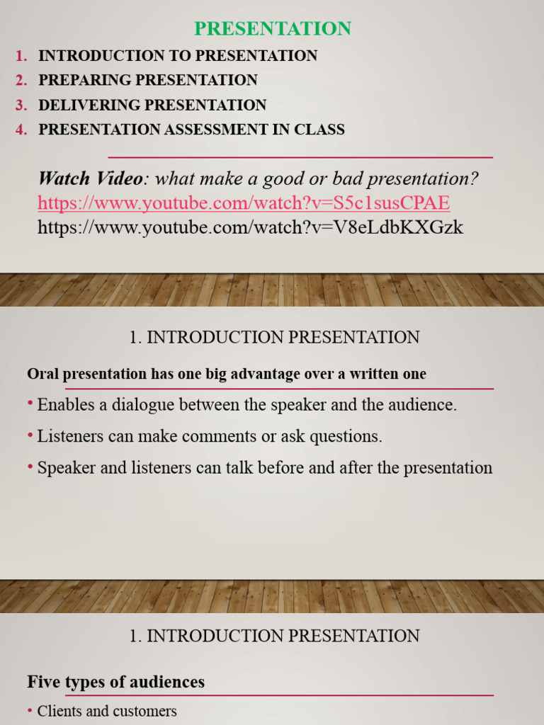 Presentation - Week 1,2,3 | PDF | Public Speaking | Cognitive Science