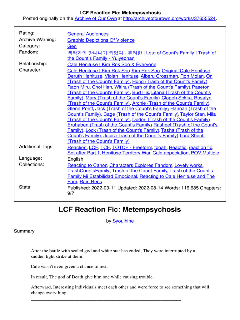 LCF Reaction Fic | PDF