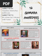 16 Gamaba Awardees | PDF | Weaving | Philippines