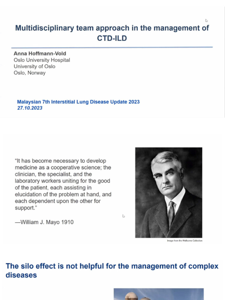 Multidisciplinary Learn Approach in The Management of CTD-ILD | PDF