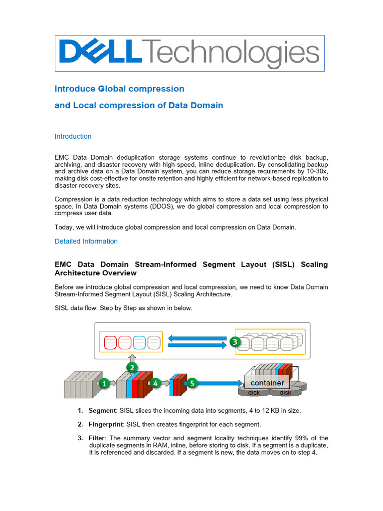 EMC Data Domain Deduplication Storage Systems | PDF | Data Compression ...