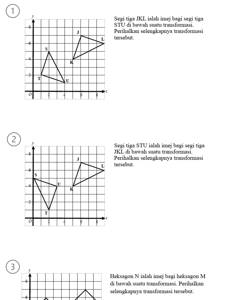 Latihan Transformasi (Putaran) | PDF