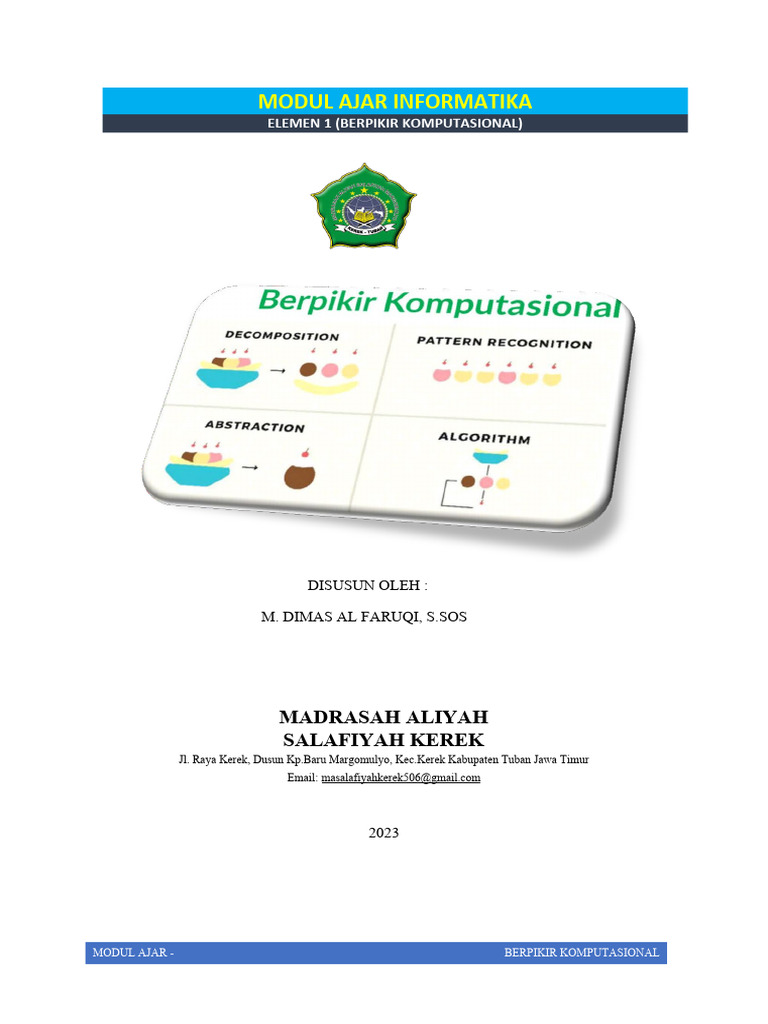 Modul Ajar Informatika Kelas X SMT Ganjil | PDF