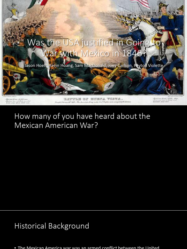 Mexican American War Anticpatory Assignment | PDF | Mexican–American ...