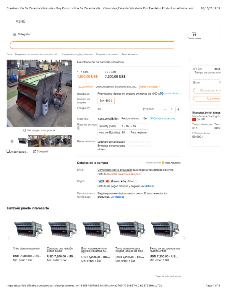 Ficha Técnica De Zaranda Vibratoria - Buy Construction De Zaranda ...