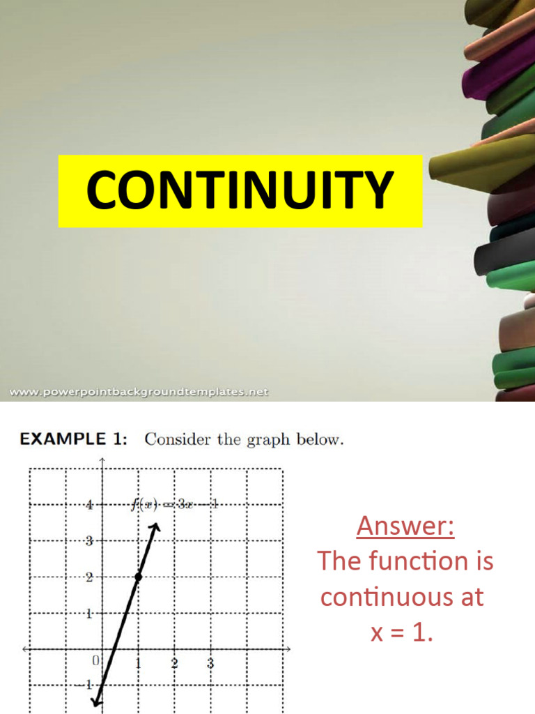 Continuity | PDF | Function (Mathematics) | Mathematical Analysis