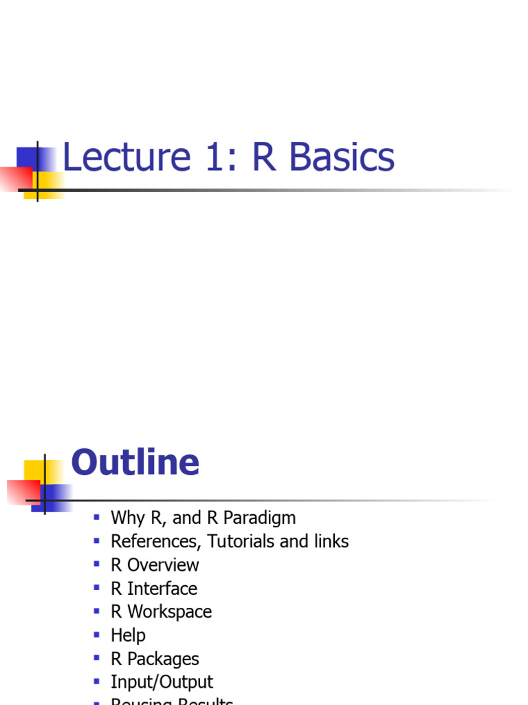 A Concise Tutorial On R | Download Free PDF | R (Programming Language) | Computing