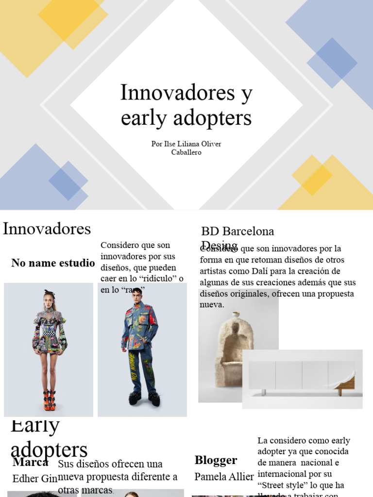 Innovadores y Early Adopters | PDF