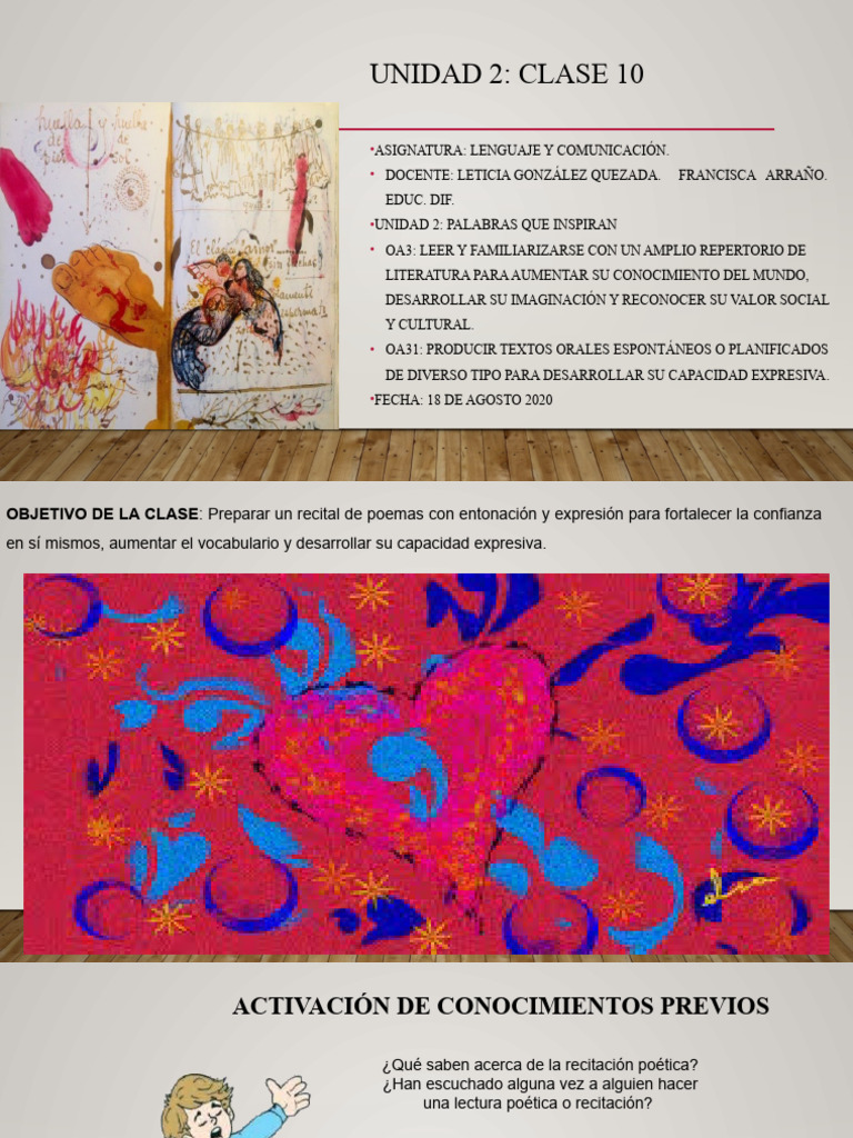 CLASE 10 - 6° Lenguaje (Unidad 2) | PDF | Poesía