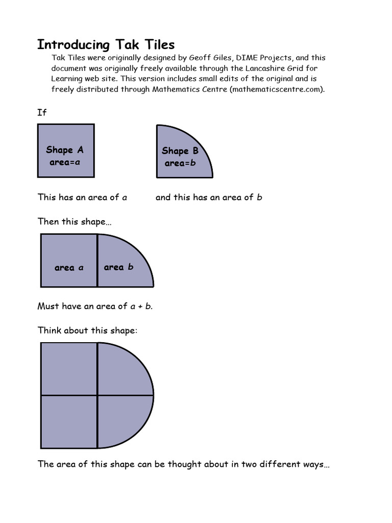 Introducing Tak Tiles | PDF | Computing