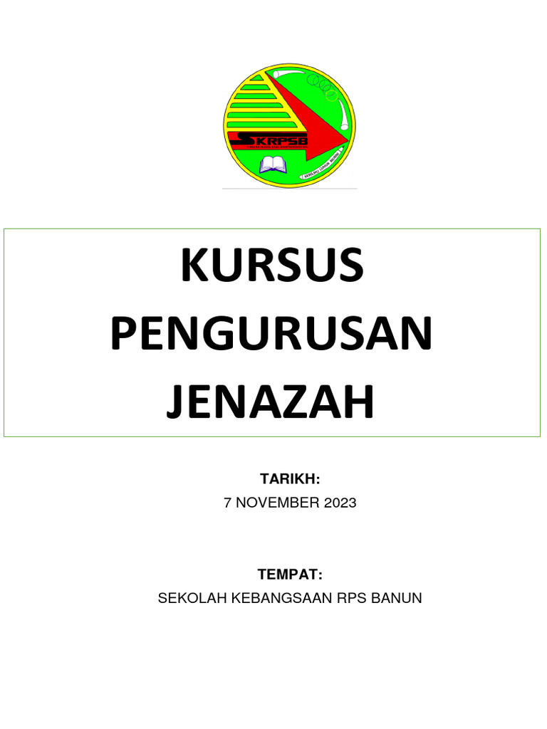 Kursus Jenazah Murid SK RPS Banun | PDF