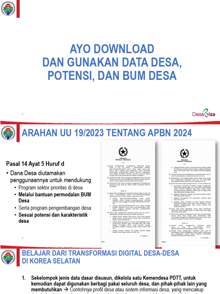 Data Desa Potensi Bum Desa | PDF | Ilmu Sosial