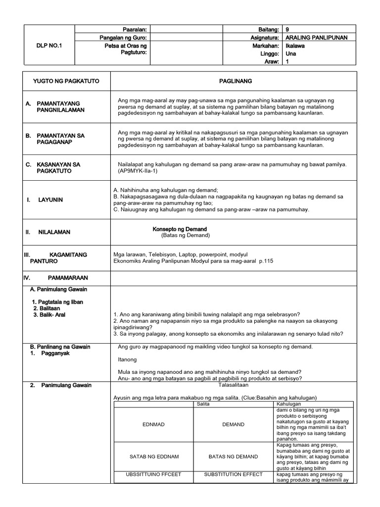 DLP9 - Week 1, Day 1 | PDF