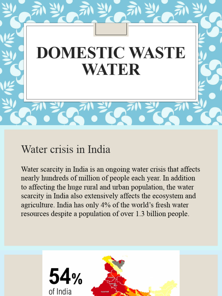 Domestic Waste Water | PDF | Sewage | Sewage Treatment