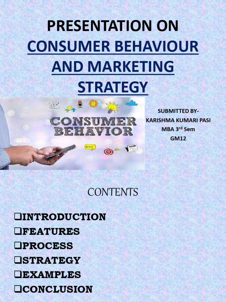 MBA Consumer Behavior Insights | PDF | Consumer Behaviour | Behavior