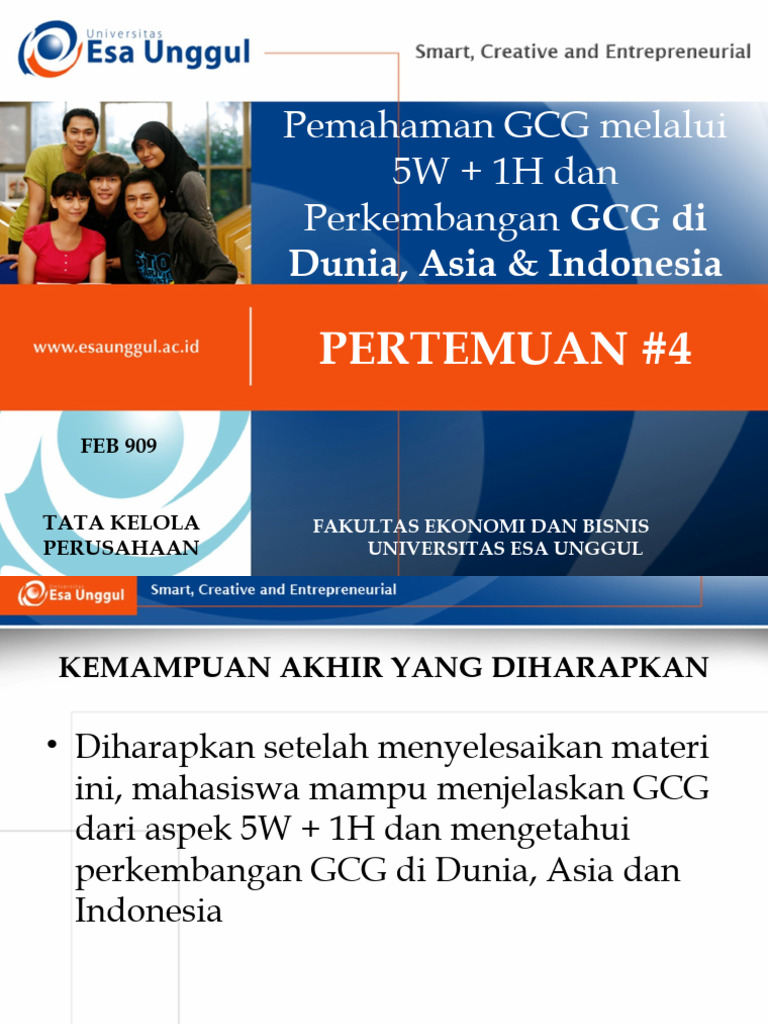 Pemahaman GCG: 5W+1H dan Perkembangannya | PDF | Bisnis