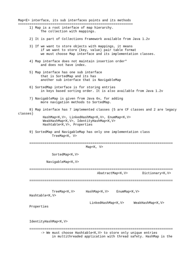 14 Map Interface Points and Its Methods | PDF | Information Technology ...