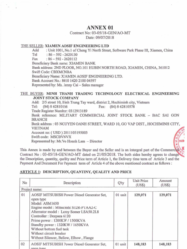 Annex No.03 H Tràm | PDF
