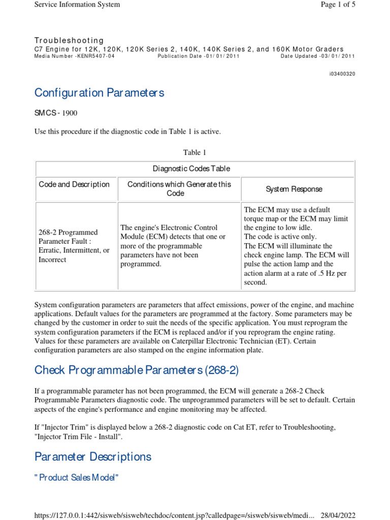 Configuration Parameters | PDF | Troubleshooting | Computing