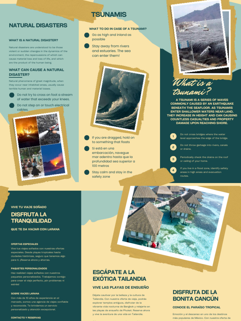 Tríptico Desastres Naturales | PDF Tríptico Desastres Naturales | PDF