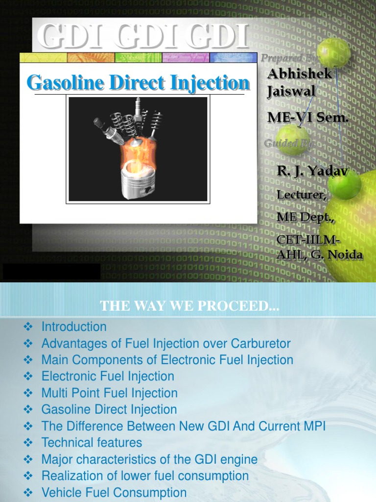 Gasoline Direct Injection | PDF | Fuel Injection | Components