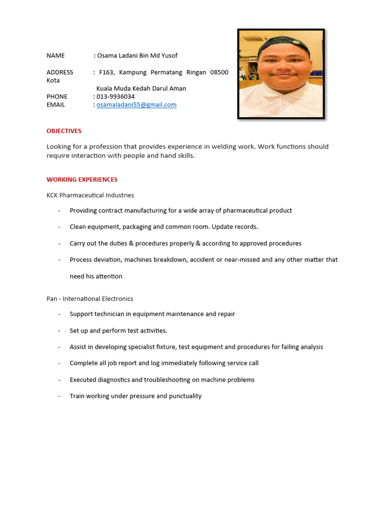 Resume Osama Ladani | PDF
