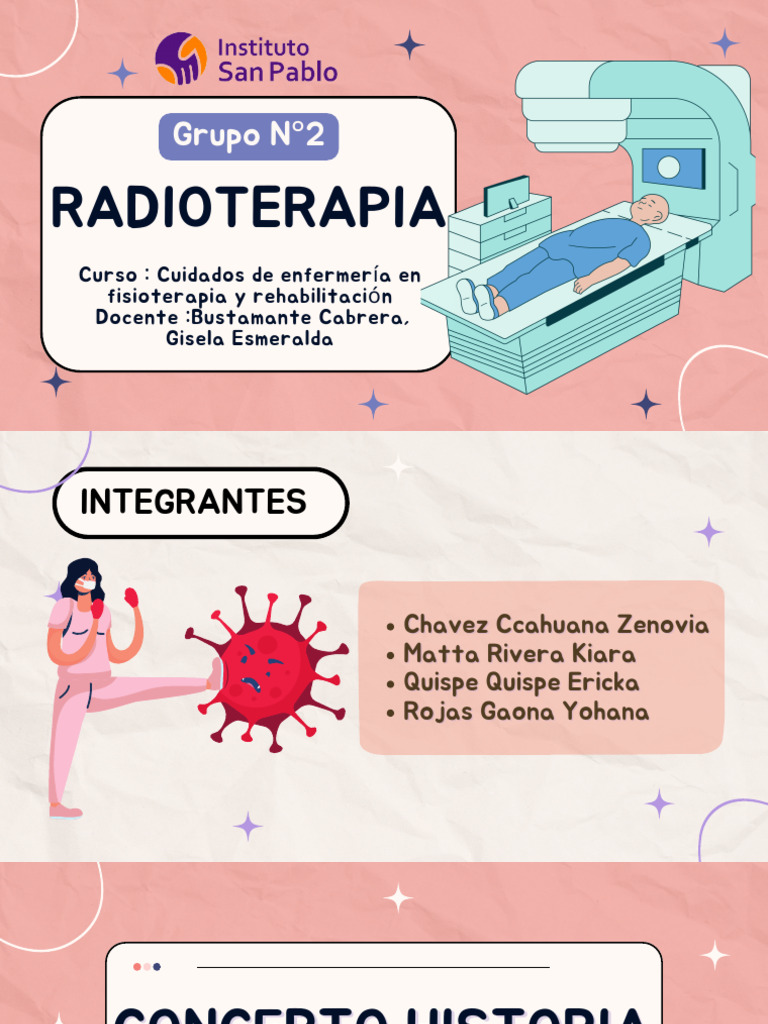 Grupo 2 Radioterapia | PDF | Terapia de radiación | Cáncer