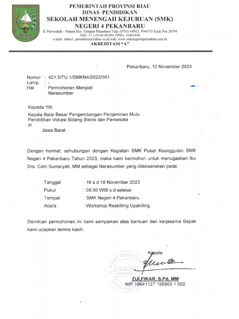 Permohonan Narsum Bispar | PDF