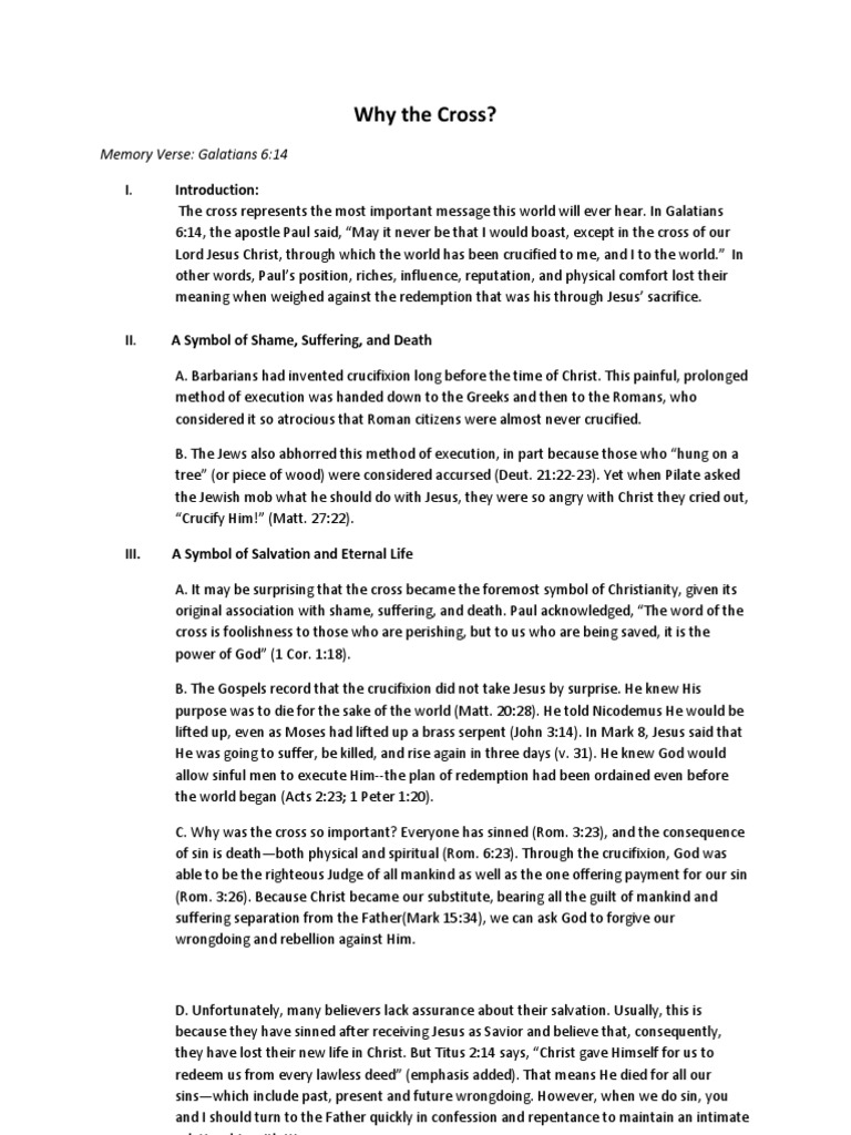 Sermon Outlines | Salvation | Jesus