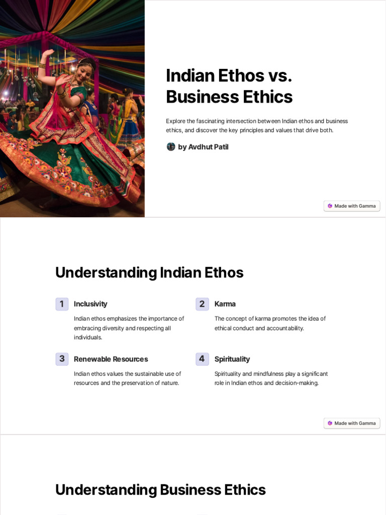 Indian Ethos Vs Business Ethics | Download Free PDF | Business Ethics ...