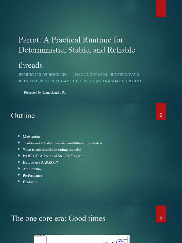 Parrot | PDF | Thread (Computing) | Parallel Computing