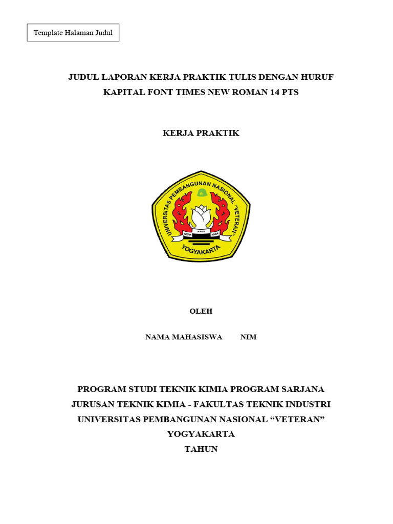 Penulisan Laporan KP Mhs TK s1 | PDF