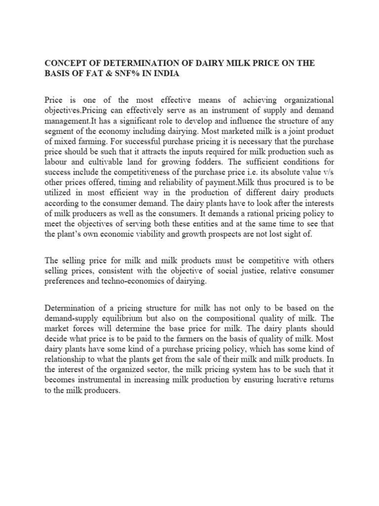 Chemistry of Milk | PDF | Milk | Dairy