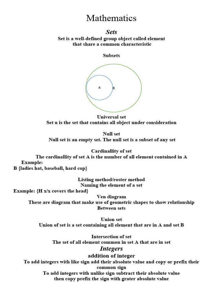 Alexa Reviewer | PDF | Set (Mathematics) | Multiplication