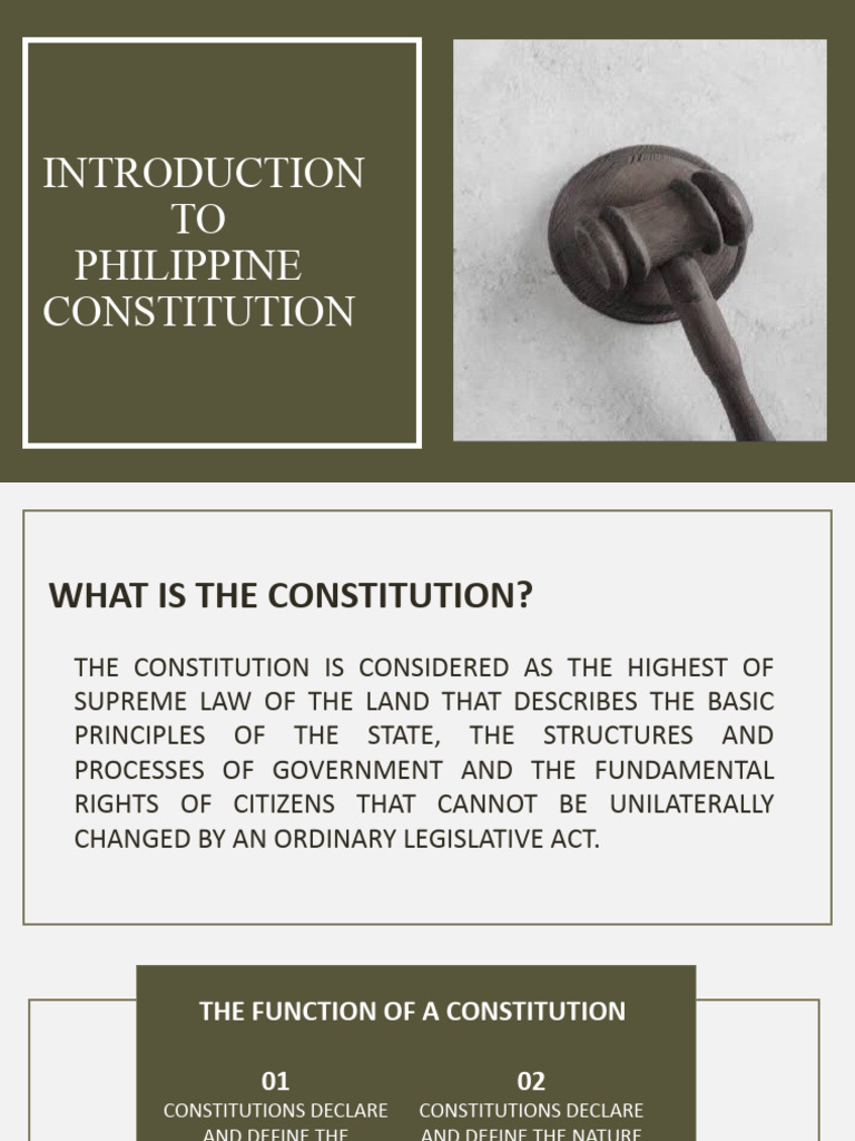 Overview of the Philippine Constitution | PDF | Political Law ...