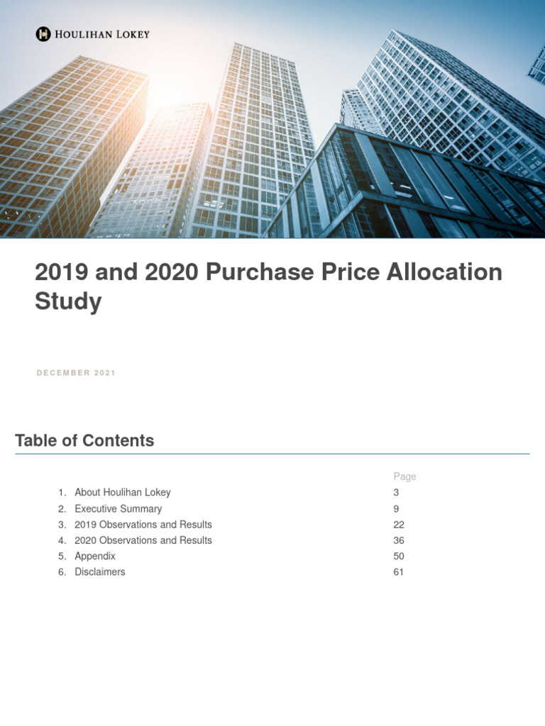 Purchase Price Allocation Study 2019 2020 | PDF | Valuation (Finance ...